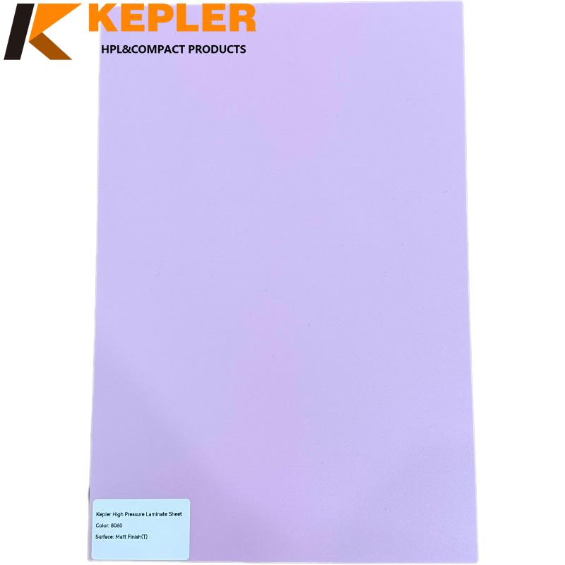 Pink Color Matt Suede Finish HPL Compact Board Phenolic Resin Formica ...